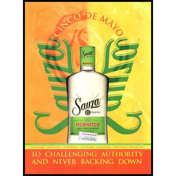 Sauza | Art | 202 Sauza Hornitos Tequila Vintage Print Ad Angel Wings ...